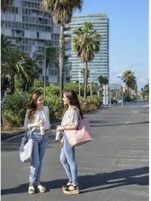 Iris Barcelona Moderní dámská termotaška Natural 15 L růžová