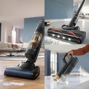 Philips XW7264/11 AquaTrio černá / Aku tyčový vysavač / Suché a mokré