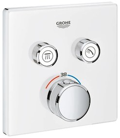 Grohe Grohtherm Smart Control - podomítkový termostat na dva spotřebiče, bílá / chrom, 29156LS0