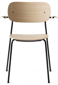 AUDO (MENU) Židle Co Chair s područkami, Black / Natural Oak