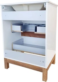 Comodo Koupelnová skříňka s keramickým umyvadlem Spok 60-2Z