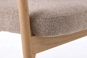 Designová jídelní židle Jacqueline bílý dub