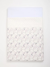 Sinsay - Přehoz na postel s rostlinným motivem - krémová