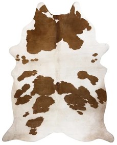 Koberec imitace zvířecí kůže G5069-2 bílý / hnědý Rozměr: 100x150 cm