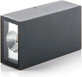 LED2 5100434D LED2 Nástěnné venkovní svítidlo BLOCK, A DALI/PUSH DIM 6W 3000K antracit - LED2 Lighting