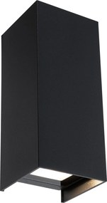 P 94326 Venkovní nástěnné svítidlo Flame 2x2,8W IP44 3.000K antracit 230V - PAULMANN