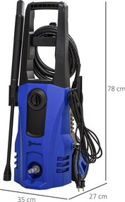 5dílný vysokotlaký čistič s válci 1800W