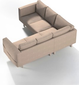 Potah na pohovku IKEA Norsborg rohová 4-místná barva béžová látka pletený vzor