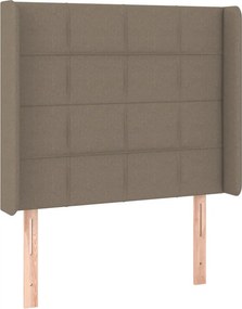 Box spring postel s matrací a LED taupe 90x190 cm textil 3138841