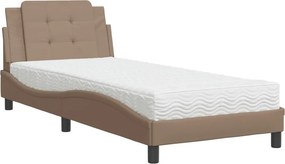 Rám postele bez matrace Zadar cappuccino 100 x 200 cm umělá kůže 3208849