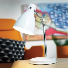 Moderní stolní lampa CYCLONE bílá