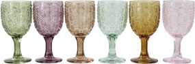 Set 6ks barevných skleniček na víno Saint-Émilion - Ø 7,5*16 cm / 250ml