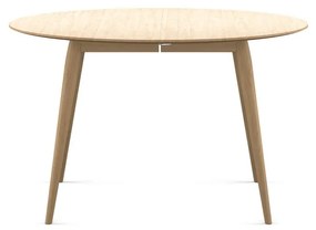 Rozšířitelný jídelní stůl PlayRound z masivu- Ø120cm typ dřeva:: přírodní dub, Varianta:: rozšířitelný