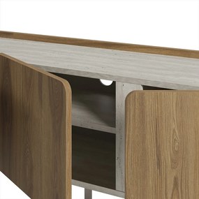 TV stolek v dekoru dubu v přírodní barvě 140x54x35,5 cm Lucile – Marckeric