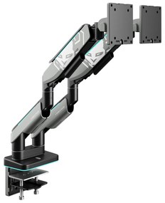 Dvojité rameno na monitory 49″, šedo-černé RGB X-Arm Dual