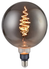 Vintage LED Žárovka E27 Spiral Deco  Vintage LED Žárovka E27 Spiral Deco Sklo: Kouřové, Varianta: Ø 200 x 283 mm; 8,5 W