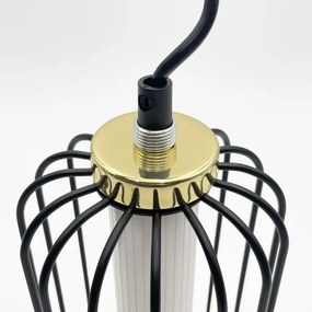 LED Lustr na lanku BONNIE LED/15W/230V 3000K černá