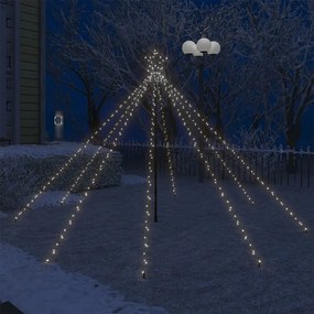vidaXL Vánoční světelný strom dovnitř i ven 400 LED 2,5 m [328731] Barva: Studená bílá