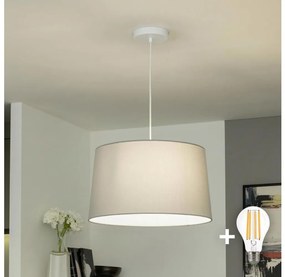 Brilagi - LED Lustr na lanku CERIA 1xE27/40W/230V pr. 45 cm šedá