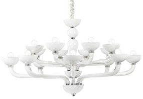 Závěsné svítidlo Ideal Lux Casanova SP13 bianco 094120 bílé 120cm