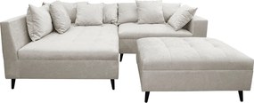 XXXLutz ROHOVÁ SEDAČKA, textil, světle šedá MID.YOU - Sedací soupravy - 001628000335