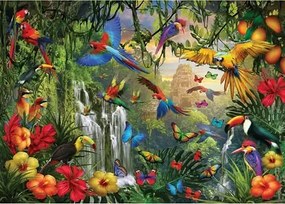 EUROGRAPHICS Puzzle Tropický ptačí ráj XL / 500 dílků / 68 x 48 cm