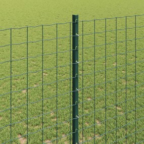 Euro plot s pilotem 10 x 1,4 m Ocel potažená PVC Zelená 3335969