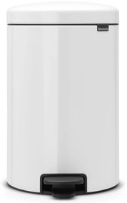 Brabantia pedálový odpadkový koš newIcon, 20l, bílá. 111846