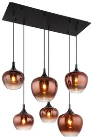 Globo 15548-6HG - Lustr na lanku MAXY 6xE27/40W/230V měděná