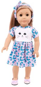 Šatičky pro panenky Baby Born a American girl (43 cm) Varianta: NQ2067 šaty kočička