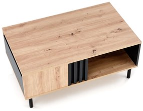 Konferenční stolek Solange (dub artisan + černá). 1092460