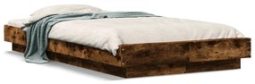 Rám postele kouřový dub 100 x 200 cm kompozitní dřevo