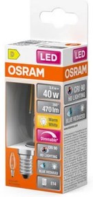 LED žárovka E14 OSRAM Filament 3,4 (40W) teplá bílá (2700K) stmívatelná svíčka