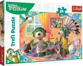 Trefl - Puzzle - Treflíci: Společná zábava MAXI / 24 dílků / 60 x 40 c