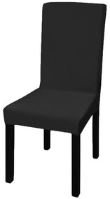 6 ks Elastické potahy na židle černé 130378