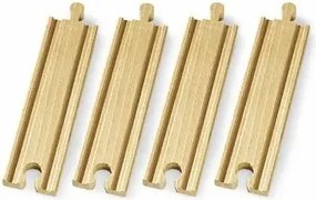 BRIO Střední koleje rovné 144 mm 4 ks / od 3 let