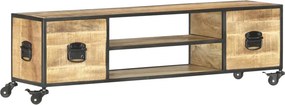 TV stolek 130 x 30 x 39 cm masivní mangovníkové dřevo 286377