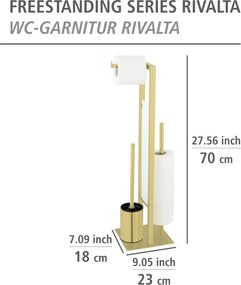 Stojan na toaletní papír a WC kartáč RIVALTA