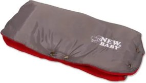 Rukávník na kočárek Classic Fleece grey/red