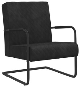 Konzolová židle černá samet,  325730