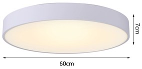 Immax NEO RONDATE SLIM Smart stropní svítidlo 60 x 7cm 53W 3710lm bílé Zigbee 3.0