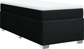 Box spring postel s matrací černá 90x190 cm textil 3285097