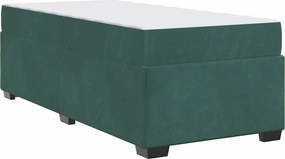 Rám postele s matrací Tmavě zelená 90 x 190 cm textil 3399263