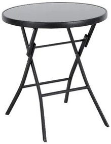 Skládací stolek Oasa 60 cm černý