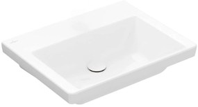 Villeroy & Boch Subway 3.0 - Umyvadlo nábytkové 60x47 cm, bez přepadu, bez otvoru pro baterii, CeramicPlus, alpská bílá 4A706FR1