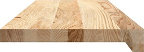 Nášlapy na schody 2 ks neošetřené 70x25x2 cm masivní dub 3283772