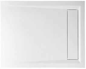 Polysan, VARESA sprchová vanička z litého mramoru se záklopem, obdélník 110x90x4cm, 72938