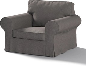 Potah na křeslo IKEA Ektorp barva šedá látka pletený vzor