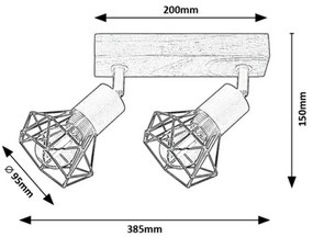 Rabalux 3138 nástěnné spot svítidlo