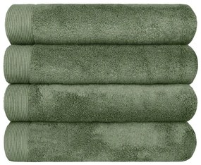 SCANquilt modalový ručník MODAL SOFT olivová osuška 70 x 140 cm